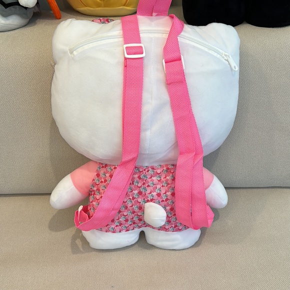 Hello Kitty | Accessories | Hello Kitty Plush Backpack Pink Floral ...